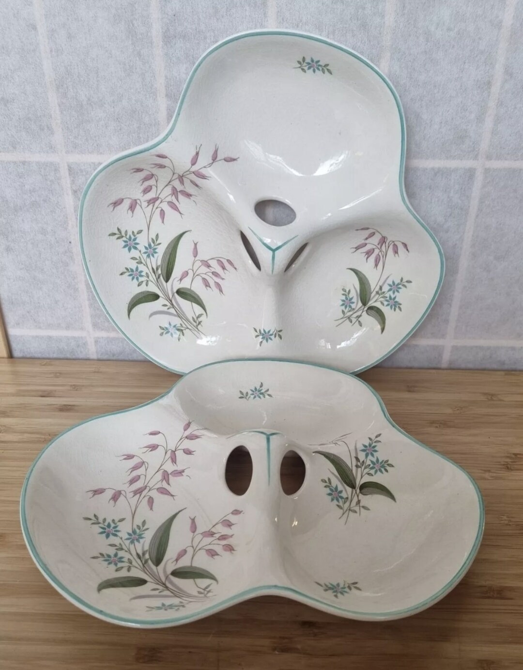Crown Ducal Trefoil Dishes | Vintage Random Harvest Pattern Serving Set ...