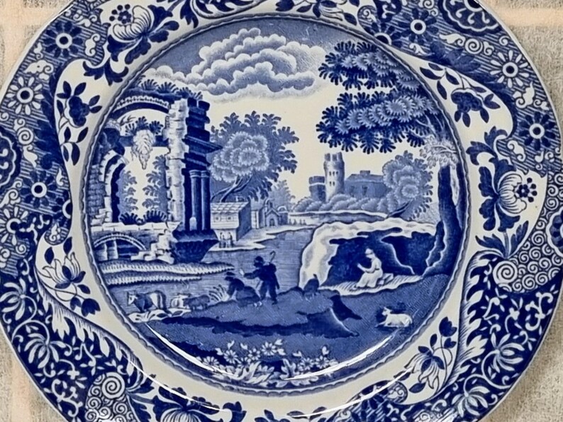 Copeland Spode Italian Blue | Vintage Transfer Ware Plate | Classic ...