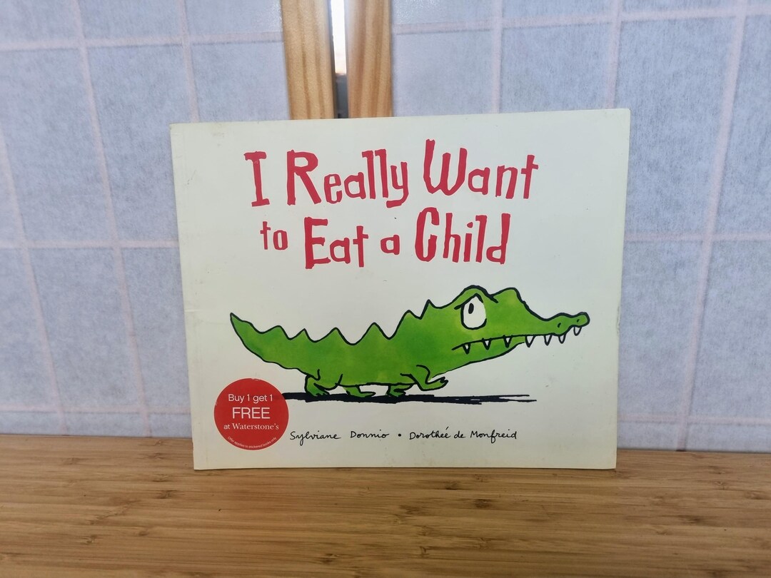 Vintage Crocodile Book | I Really Want to Eat a Child | Funny Children ...