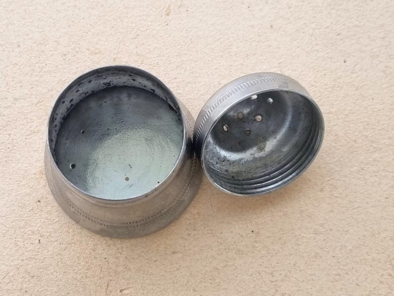Old Hall England Salt Shaker | Vintage Stainless Steel Bell Shape Spice ...