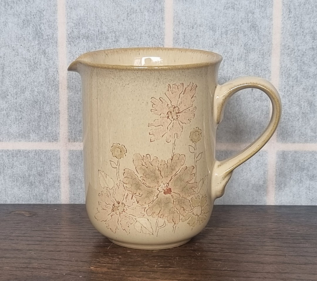 Denby Sandalwood Creamer | Vintage English Stoneware Pitcher | 1980s ...
