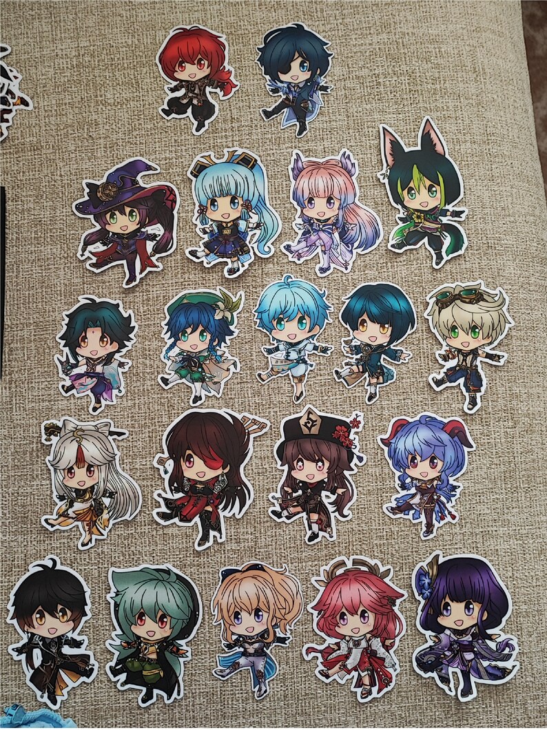 GENSHIN IMPACT STICKERS - Etsy