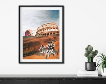 Digital Download ethereal Space Theme Collage Artwork Printable - Etsy