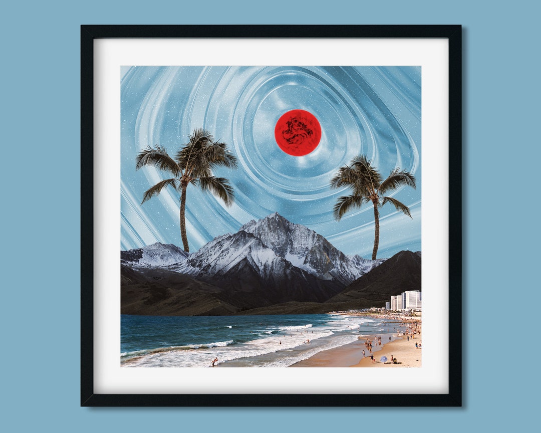 Digital Download ethereal Space Theme Collage Artwork Printable - Etsy