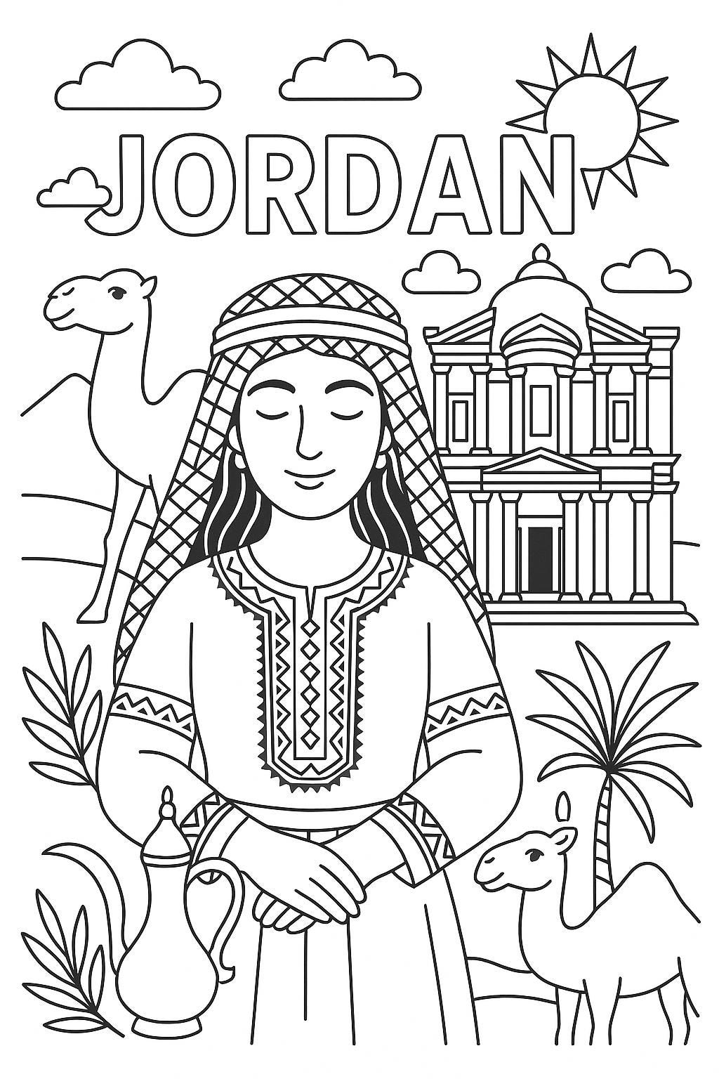 World Culture Coloring Pages | 10 Printable Countries | Kids Activity ...