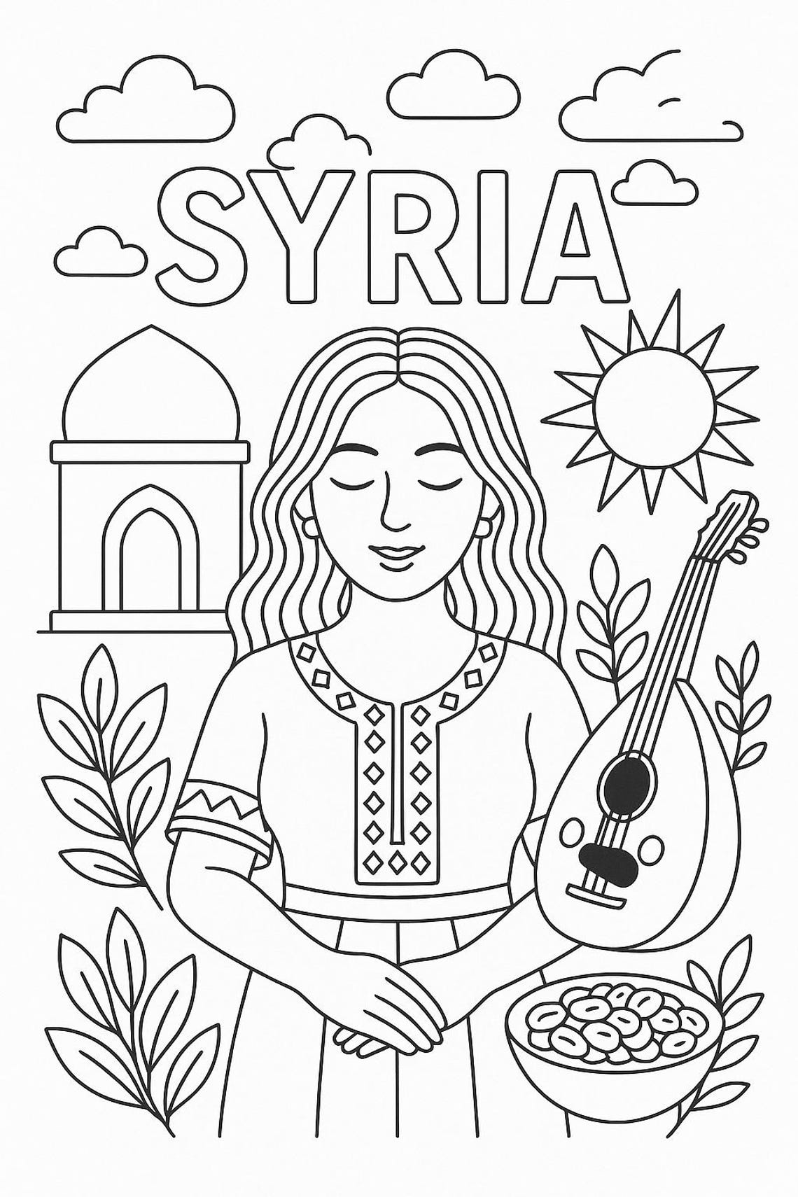 World Culture Coloring Pages | 10 Printable Countries | Kids Activity ...