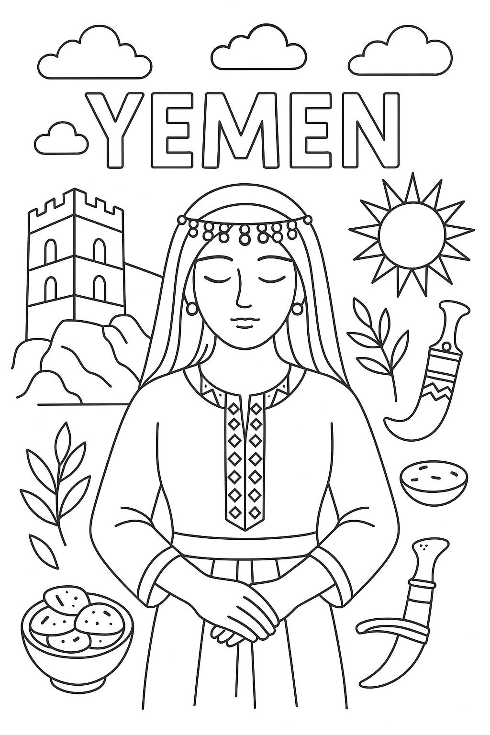 World Culture Coloring Pages | 10 Printable Countries | Kids Activity ...