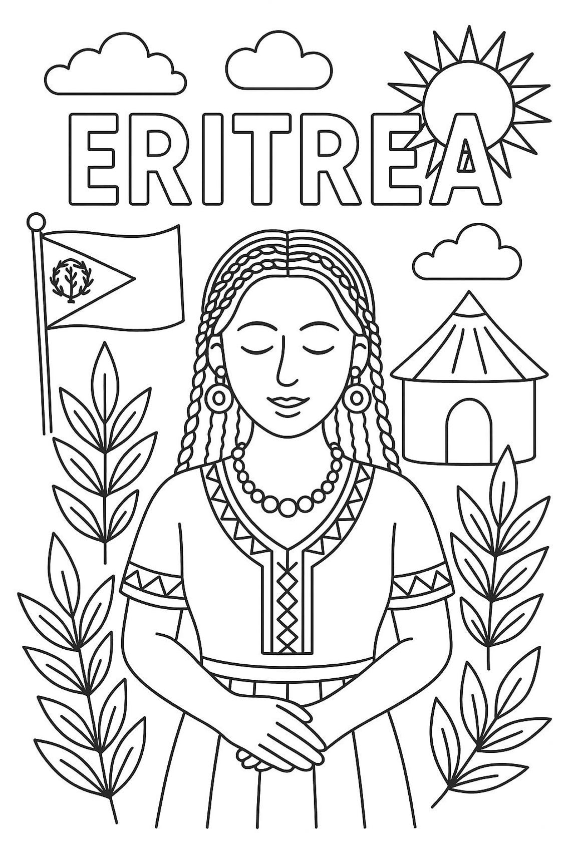 World Culture Coloring Pages | 10 Printable Countries | Kids Activity ...