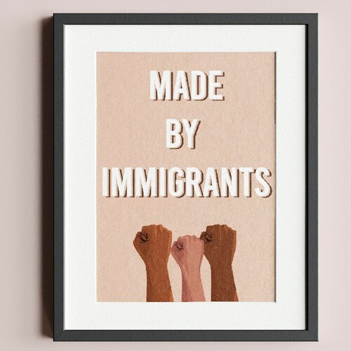 Made by Immigrants Digital Art Print Latina Art Print - Etsy