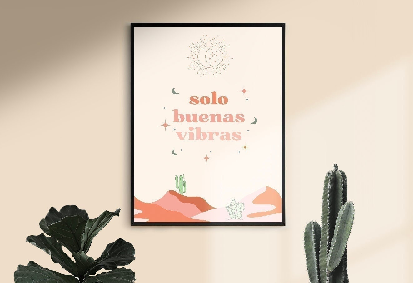 Solo Buenas Vibras Good Vibes Only Latina Poster Mexican - Etsy