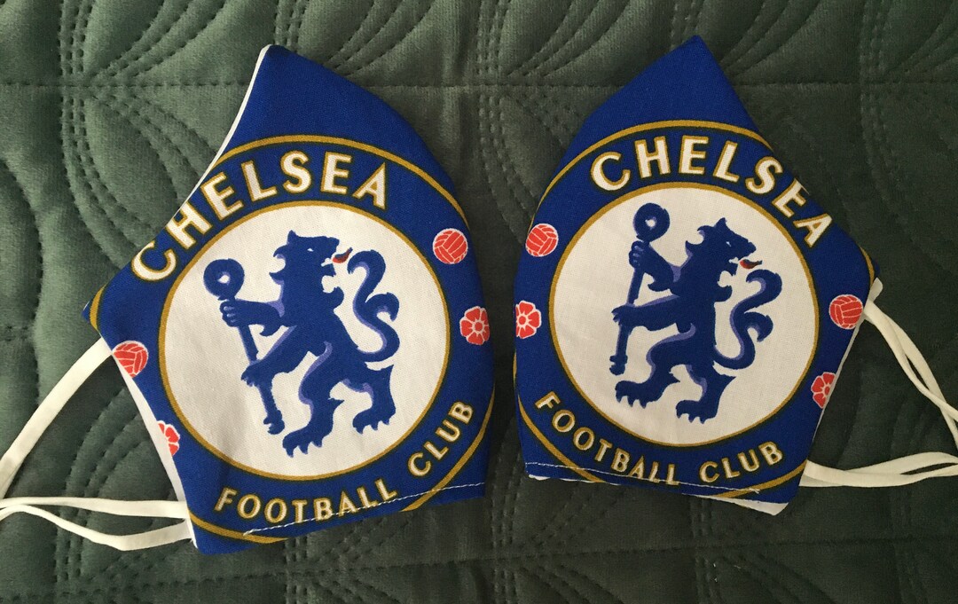 Chelsea FC Fabric Face Mask With Comfy Adjustable Elastic - Etsy