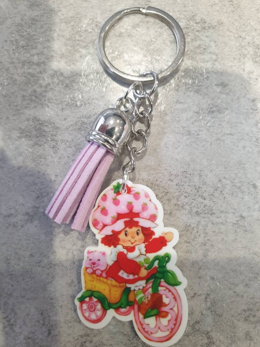 Strawberry Shortcake Retro Tv Keyring Keychain Hand Bag Charm - Etsy