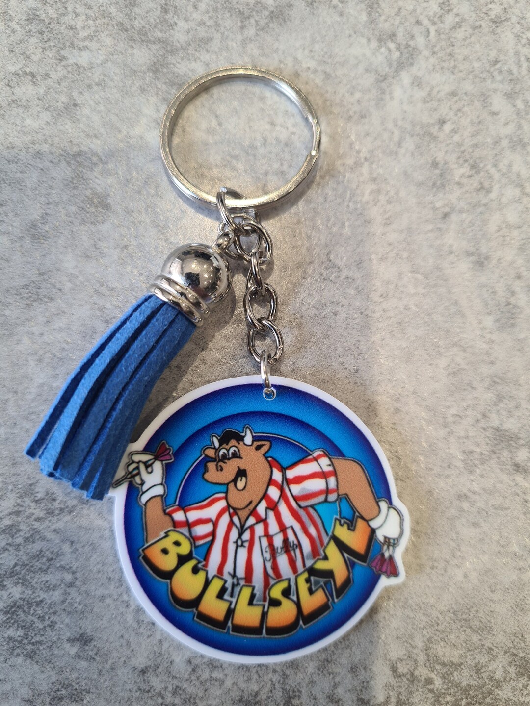 Bullseye 80's TV Keyring Keychain Hand Bag Charm - Etsy