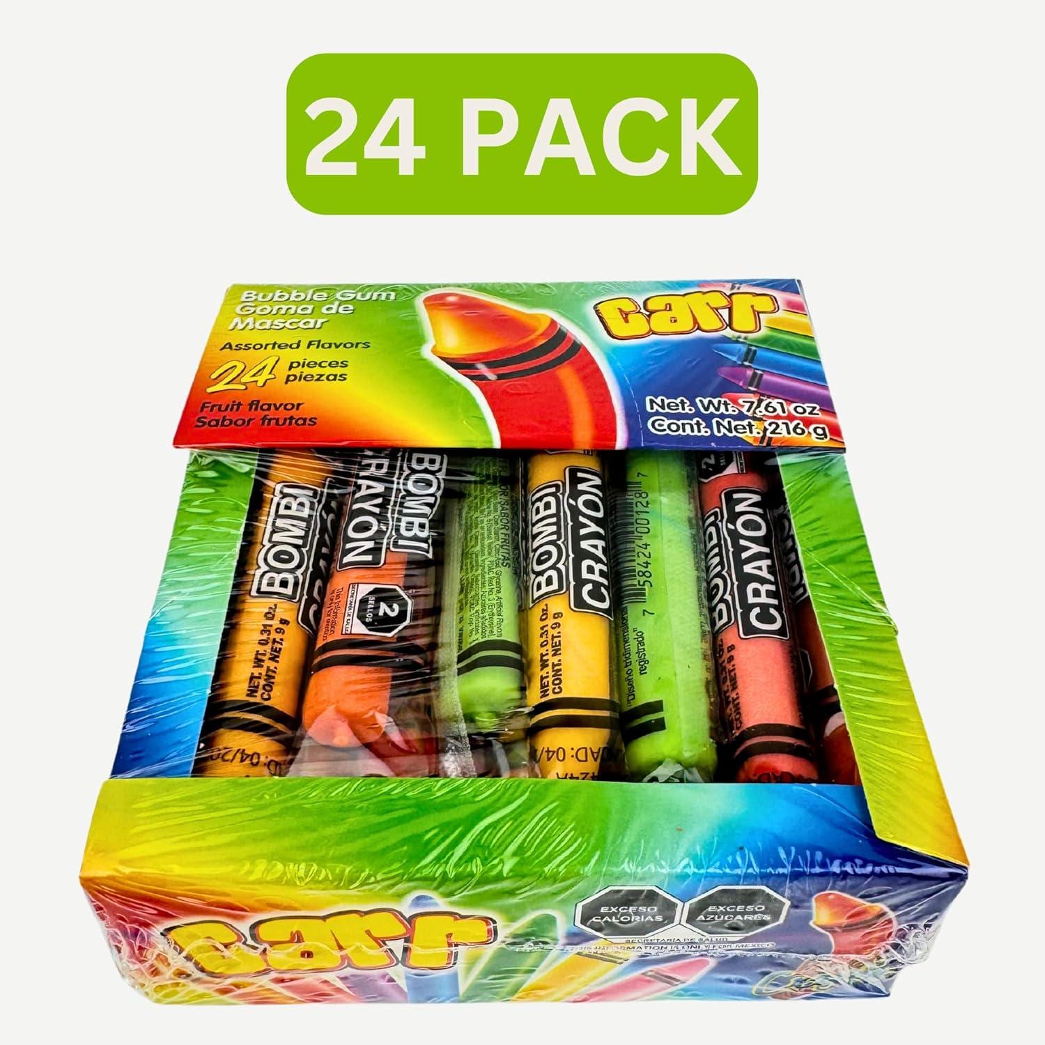 Bombi Crayon Mexican Chewing Gum - 24 Pack - Etsy