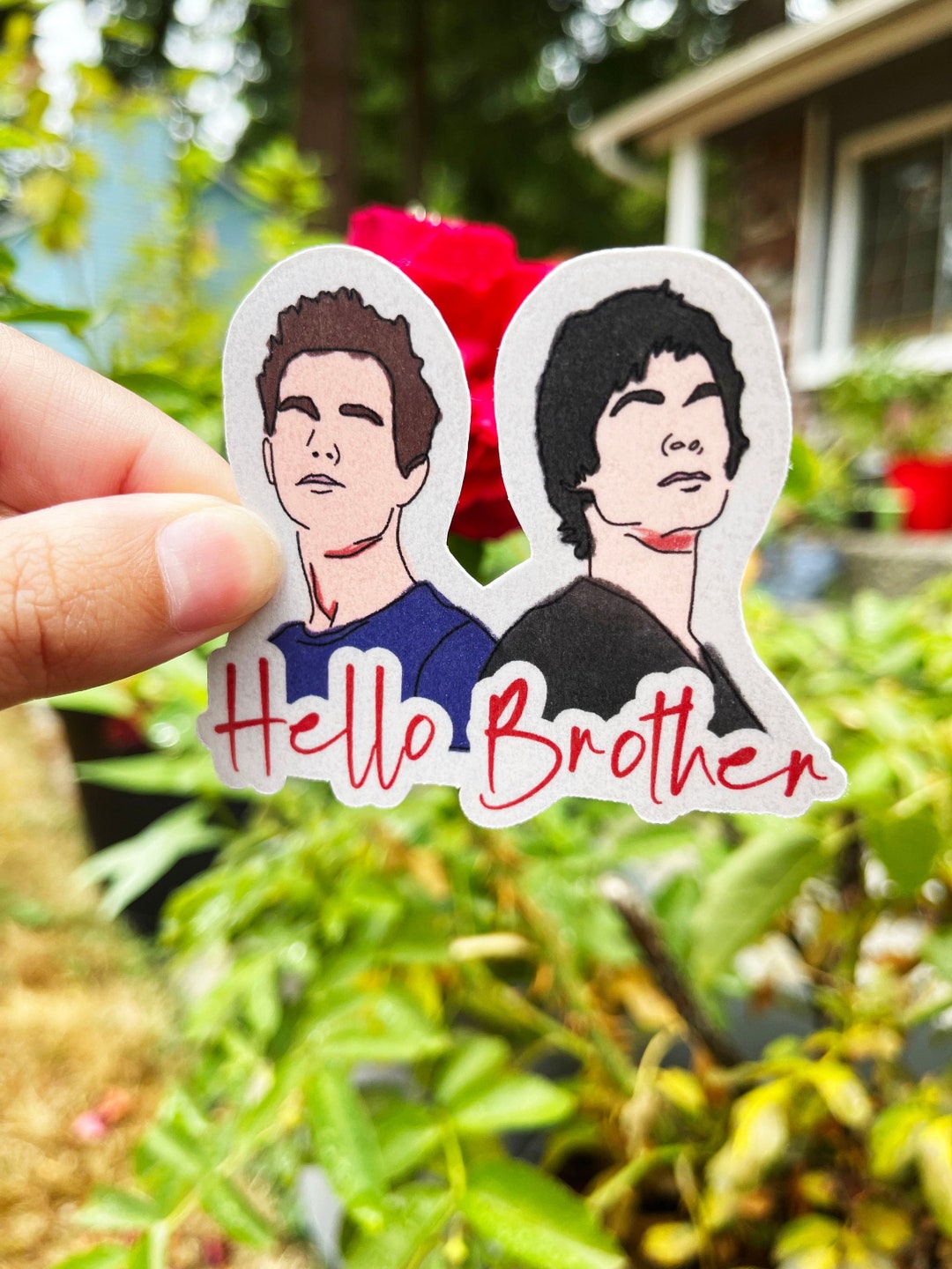 Salvatore Brothers 'hello Brother' Sticker - Etsy