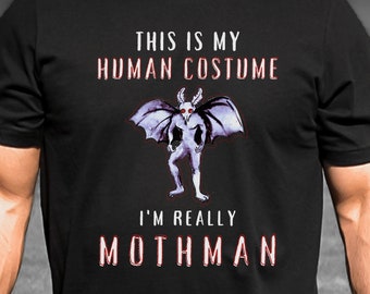 Mothman Shirt, Cryptidcore Clothes, Mothman Costume, Cryptid Clothing ...
