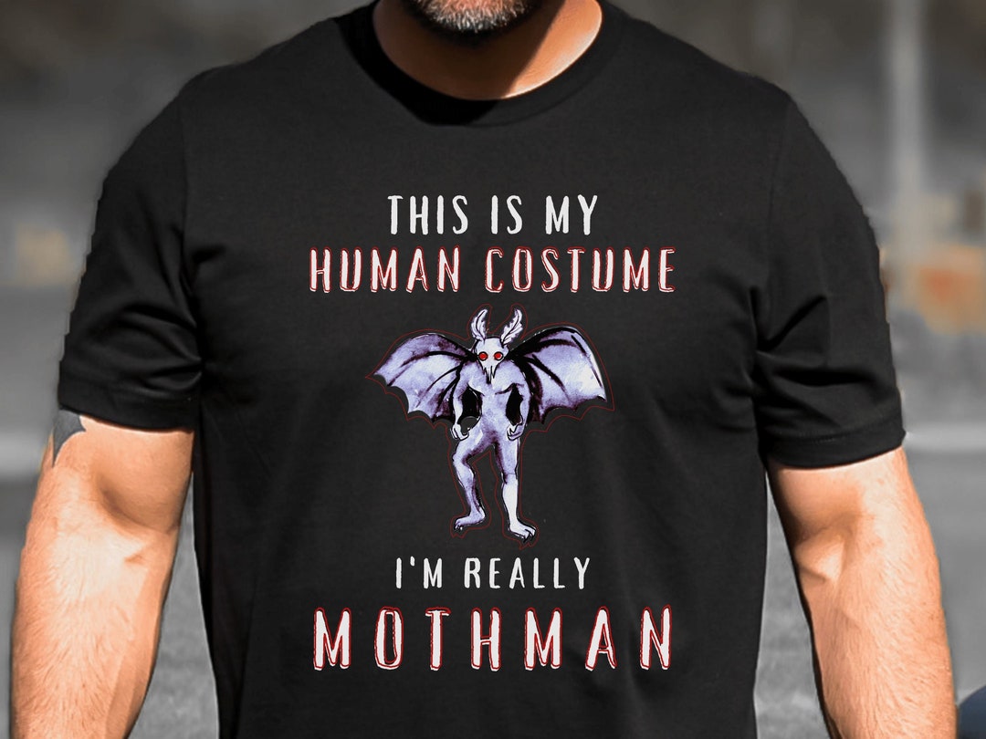 Mothman Shirt, Cryptidcore Clothes, Mothman Costume, Cryptid Clothing ...