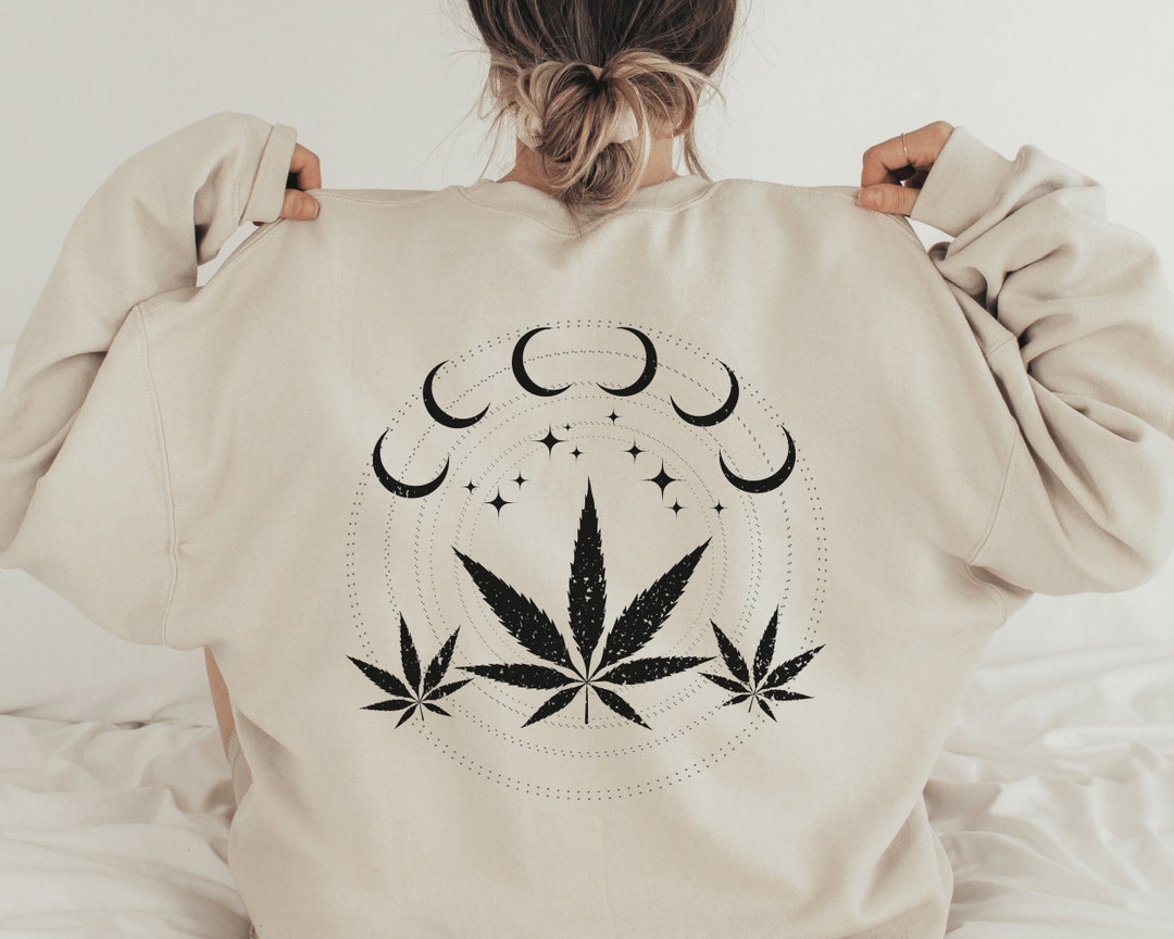 Stoner Sweatshirt, Cute Weed Hoodie, Mystical Marijuana Sweater, Stoner Gift for Her, 420 ...