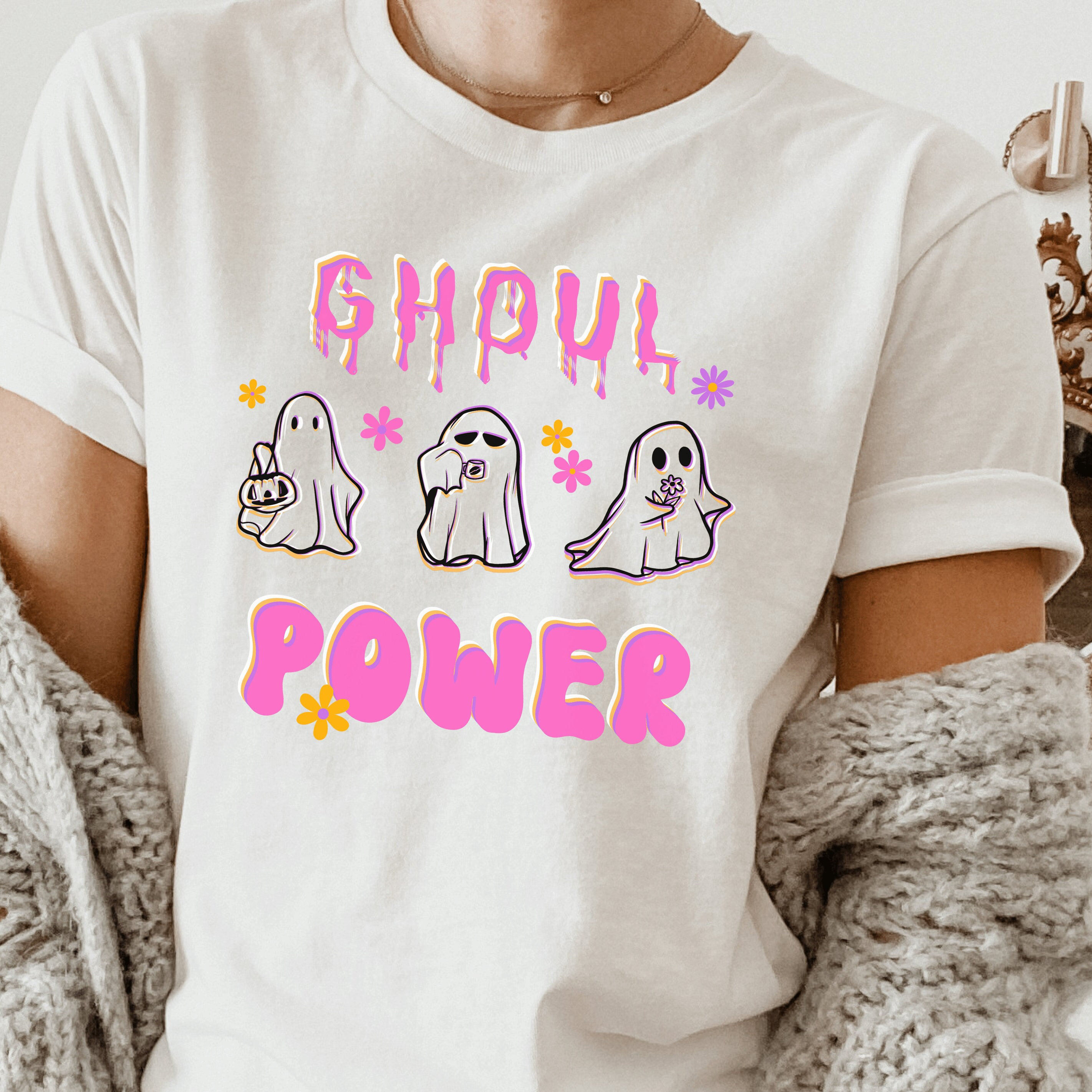 Retro Halloween Shirt, Y2k Ghost Halloween Tshirt, Y2k Aesthetic ...