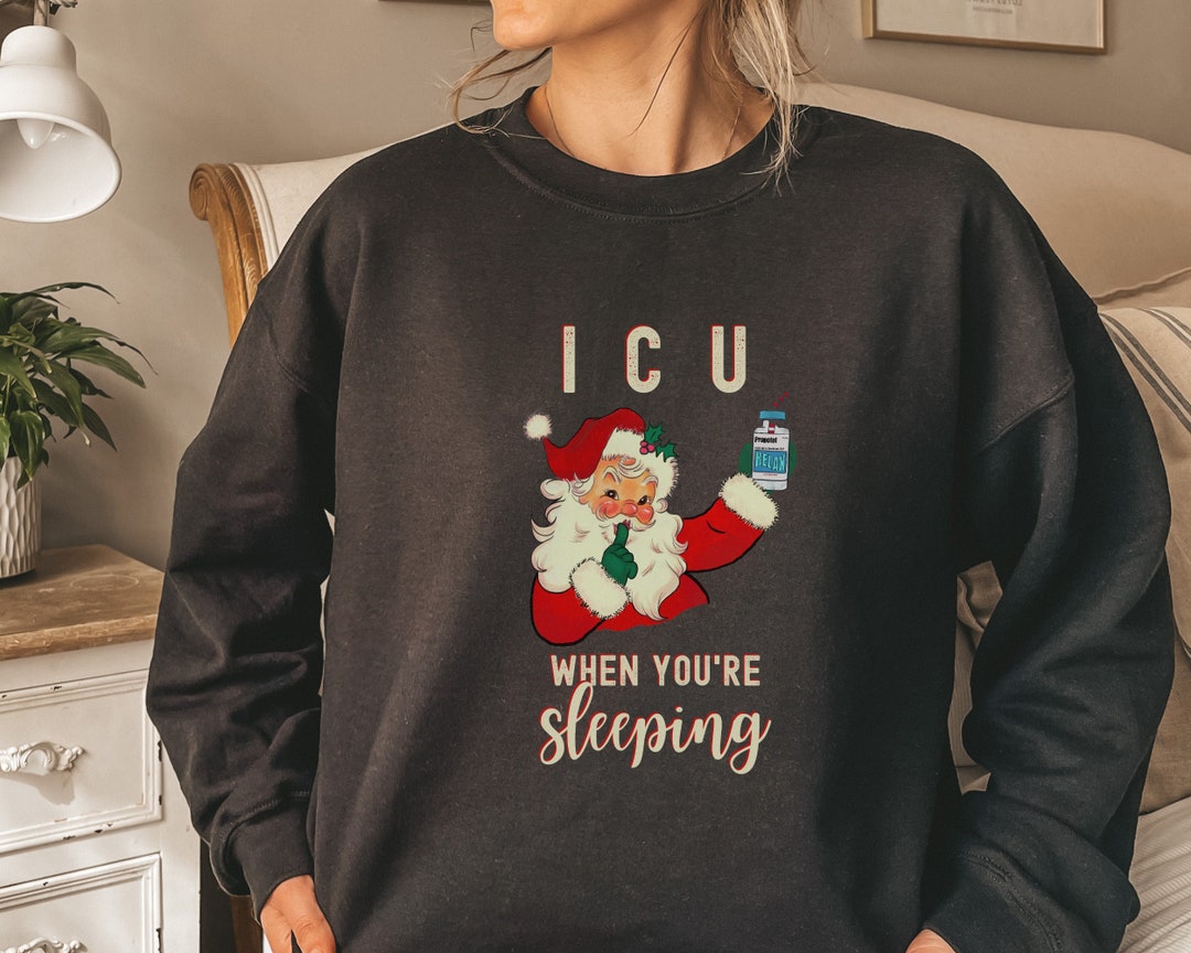 ICU Nurse Christmas Sweater, Doctor Xmas Sweatshirt, Healthcare Worker ...