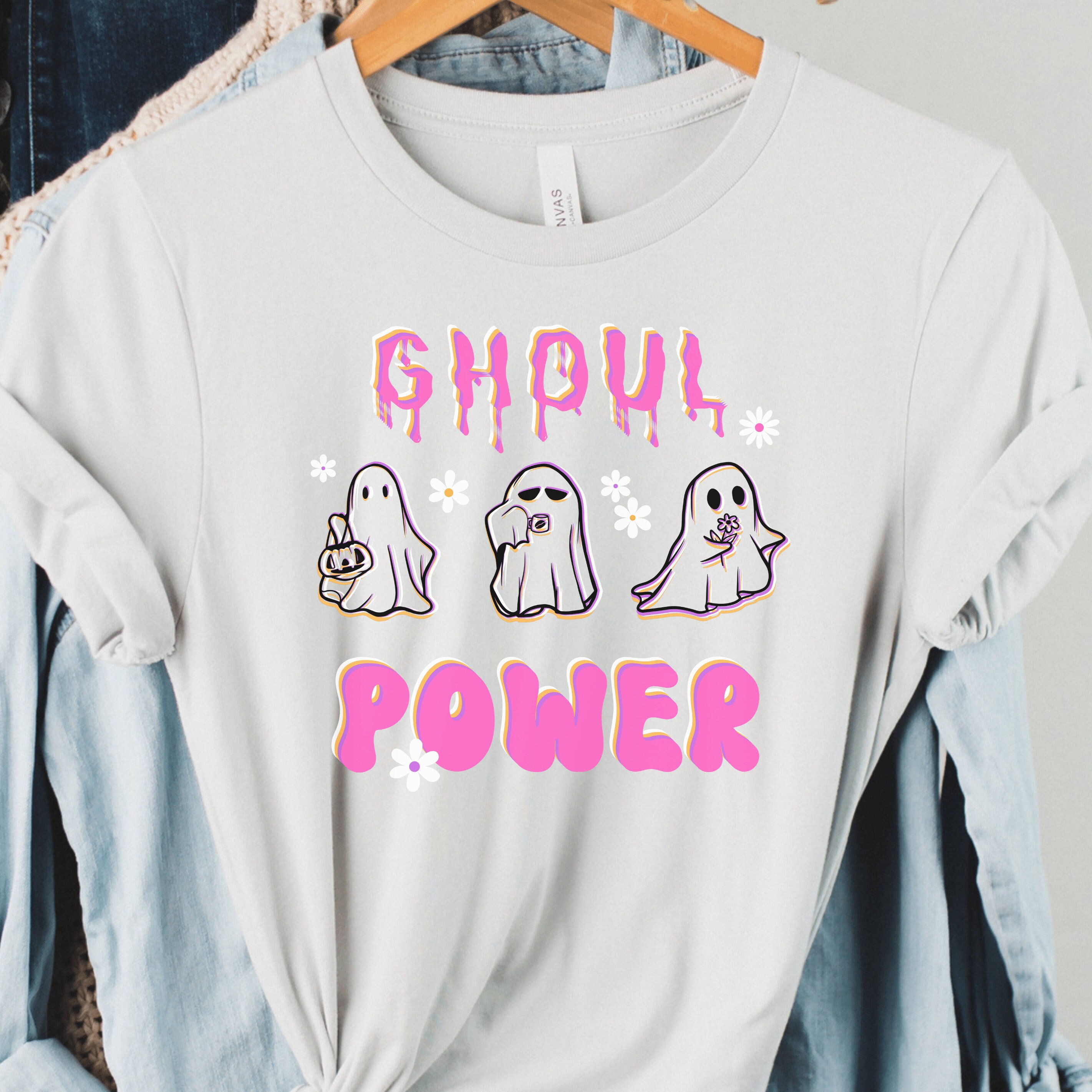 Retro Halloween Shirt, Y2k Ghost Halloween Tshirt, Y2k Aesthetic ...