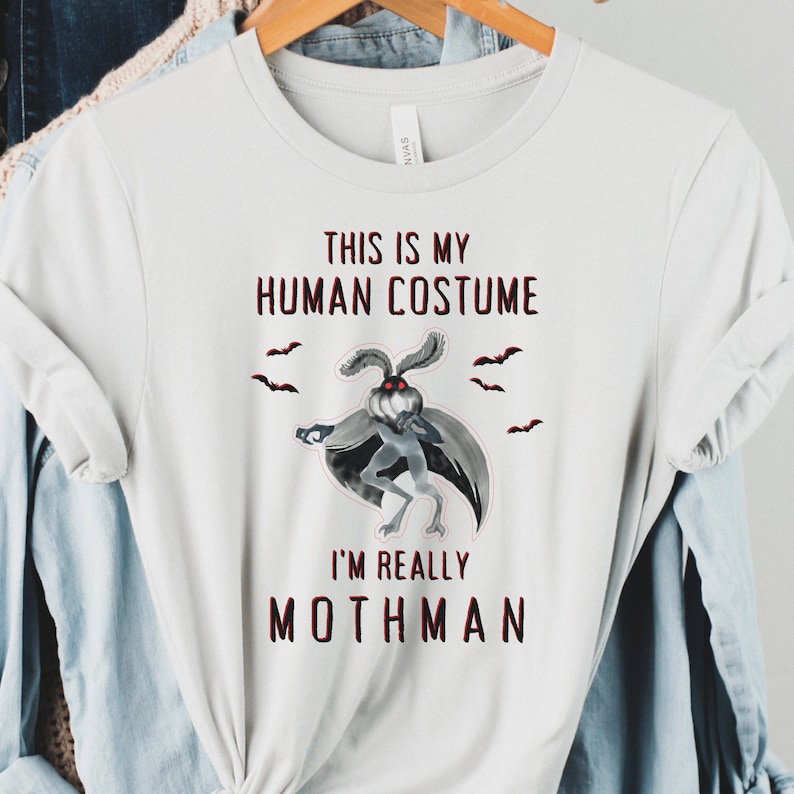 Mothman Shirt, Cryptidcore Clothes, Mothman Costume, Cryptid Clothing ...