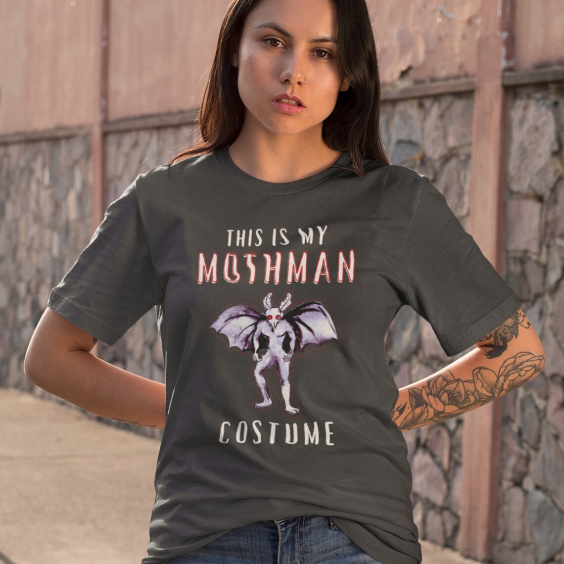 Mothman Shirt Cryptidcore Clothing Cryptidcore Shirt - Etsy