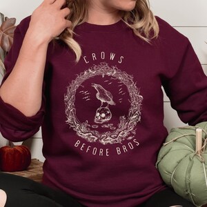 Crowcore Crew Neck Sweatshirt, Goblincore Outfit, Dark Academia Clothes ...