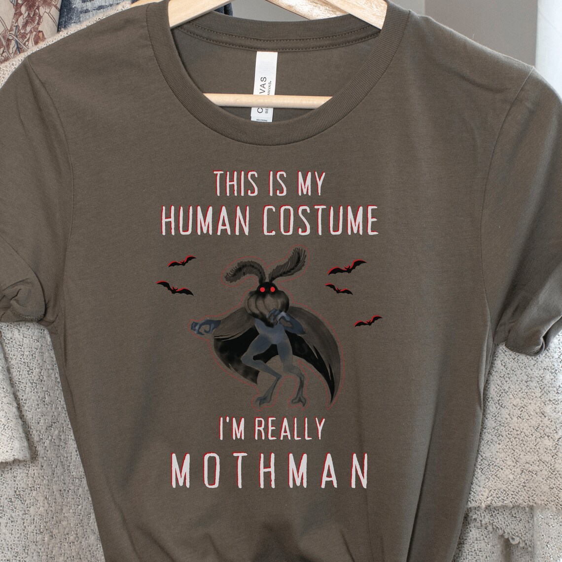 Mothman Shirt, Cryptidcore Clothes, Mothman Costume, Cryptid Clothing ...