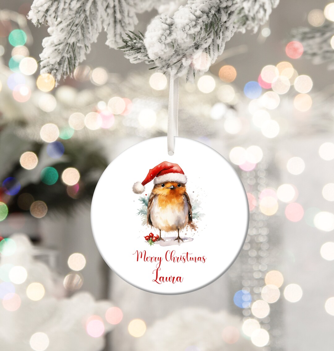 Christmas Robin Bauble, Christmas Decoration, Christmas Bauble ...
