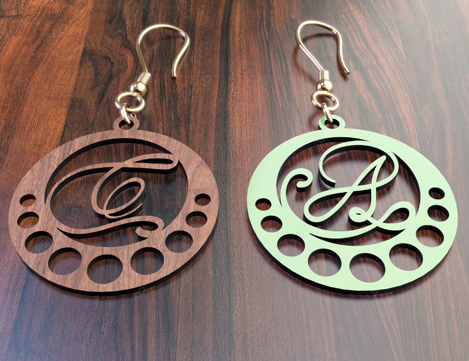Elegant Earrings Decorative Alphabet Craft Jewelry Pendants - Etsy