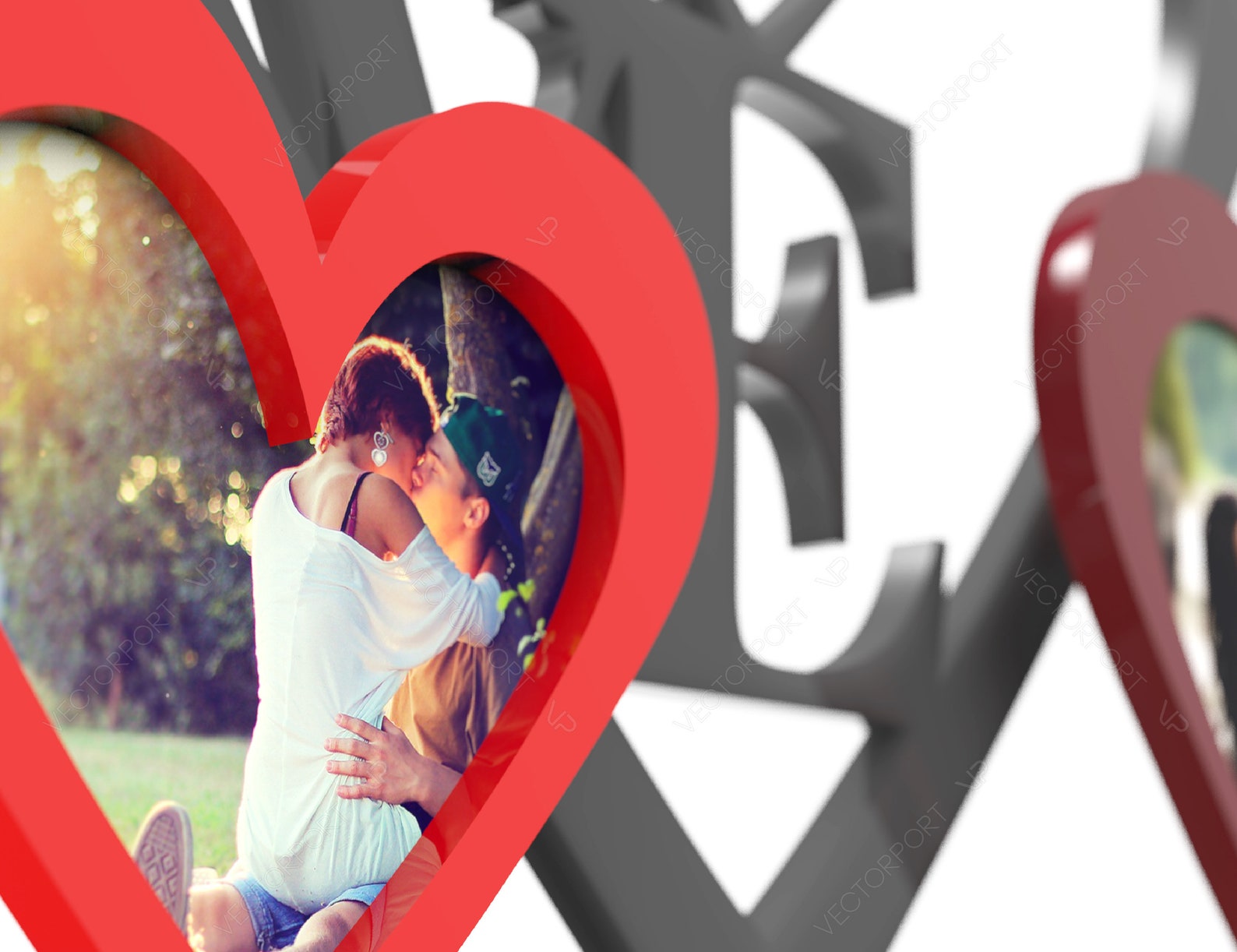 Heart Love Photo Frame Standing Décor for Home Diy SVG DXF | Etsy