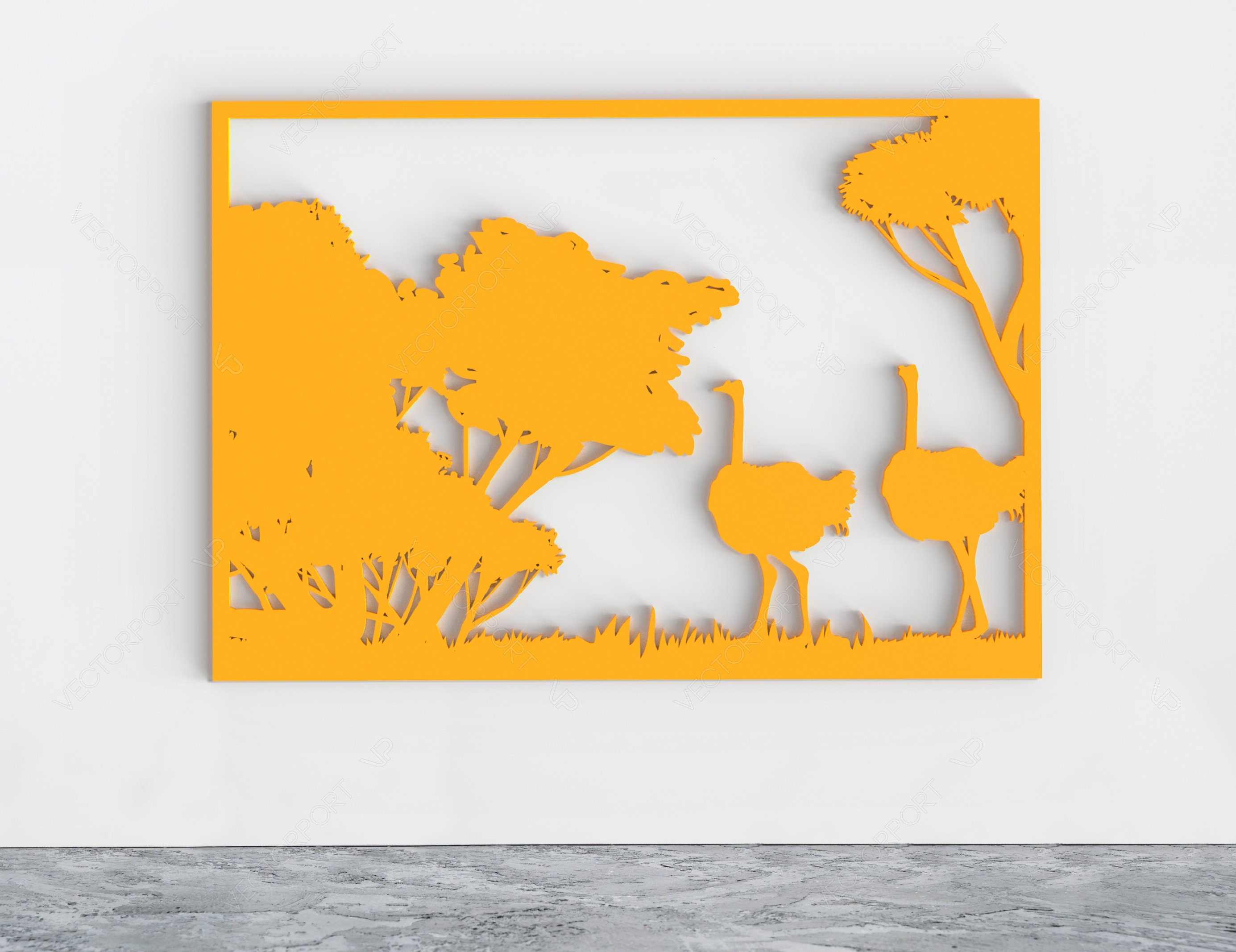 6 Wildlife Scenes With Animals 3D Models and Vector Files. - Etsy