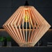 Rhombus 6 & 3mm Wood Pendant Light Chandelier Lamp Lampshade | Etsy