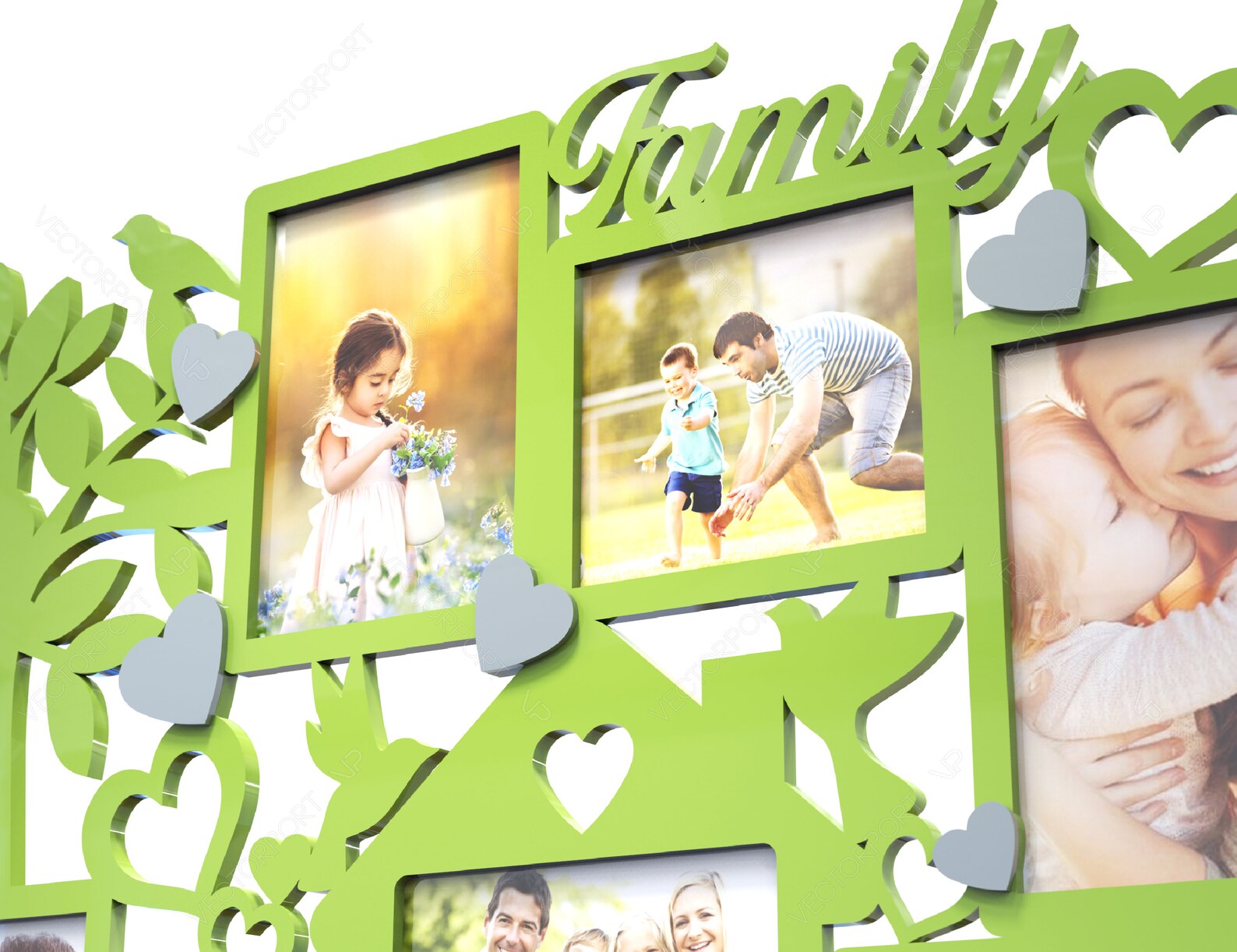 Laser Cut Family Tree and Home Photo Frame With Birds Diy - Etsy