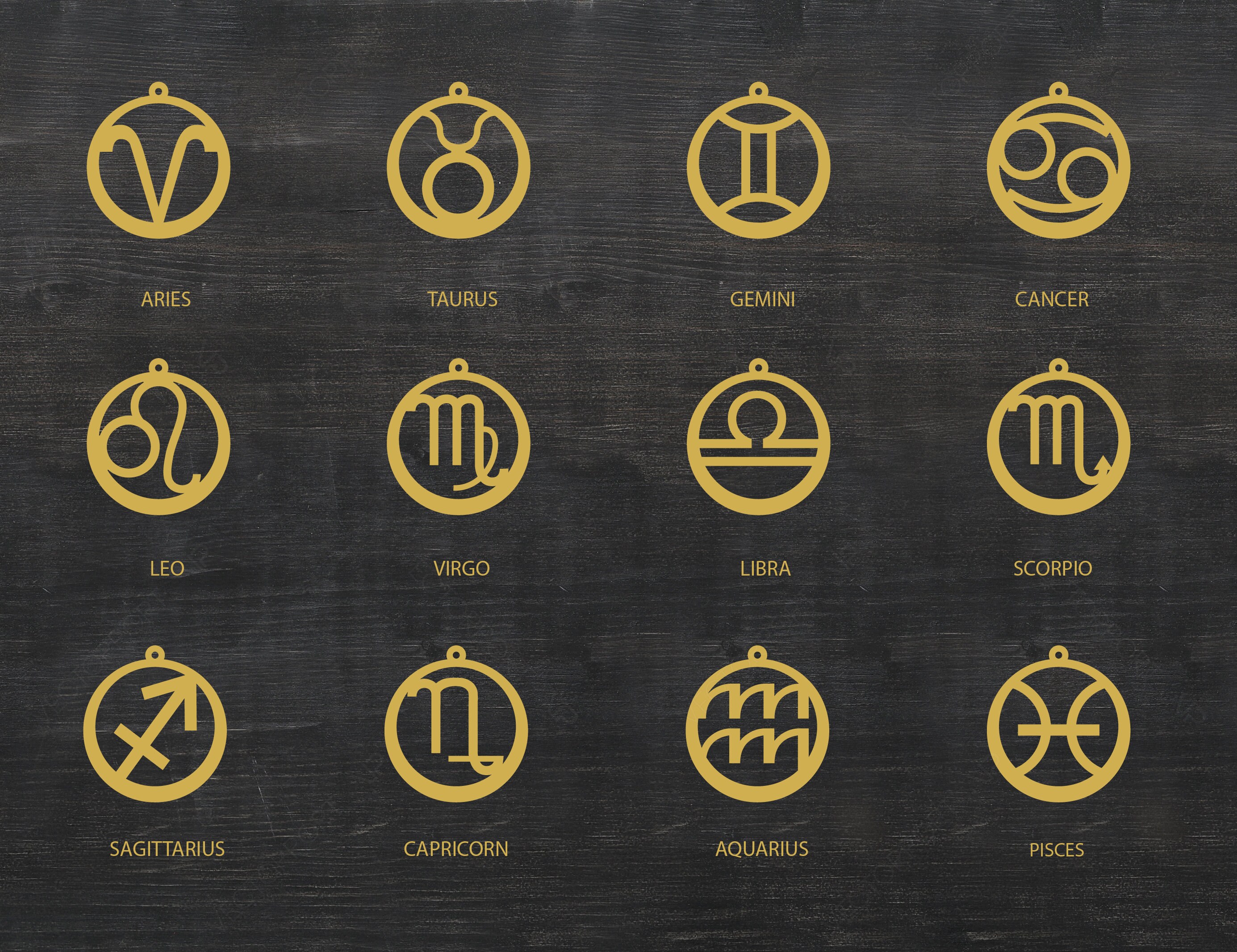 12 Constellation Laser Cut Earrings for Women Zodiac Sign - Etsy