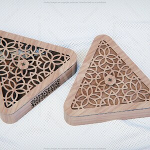 Lasercut File Triangle Wooden Gift Box Serving Wedding Candy Svg Laser ...