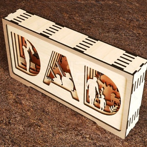 Multilayer Standing Dad and Son 3D Happy Father’s Day Gift for Dad ...