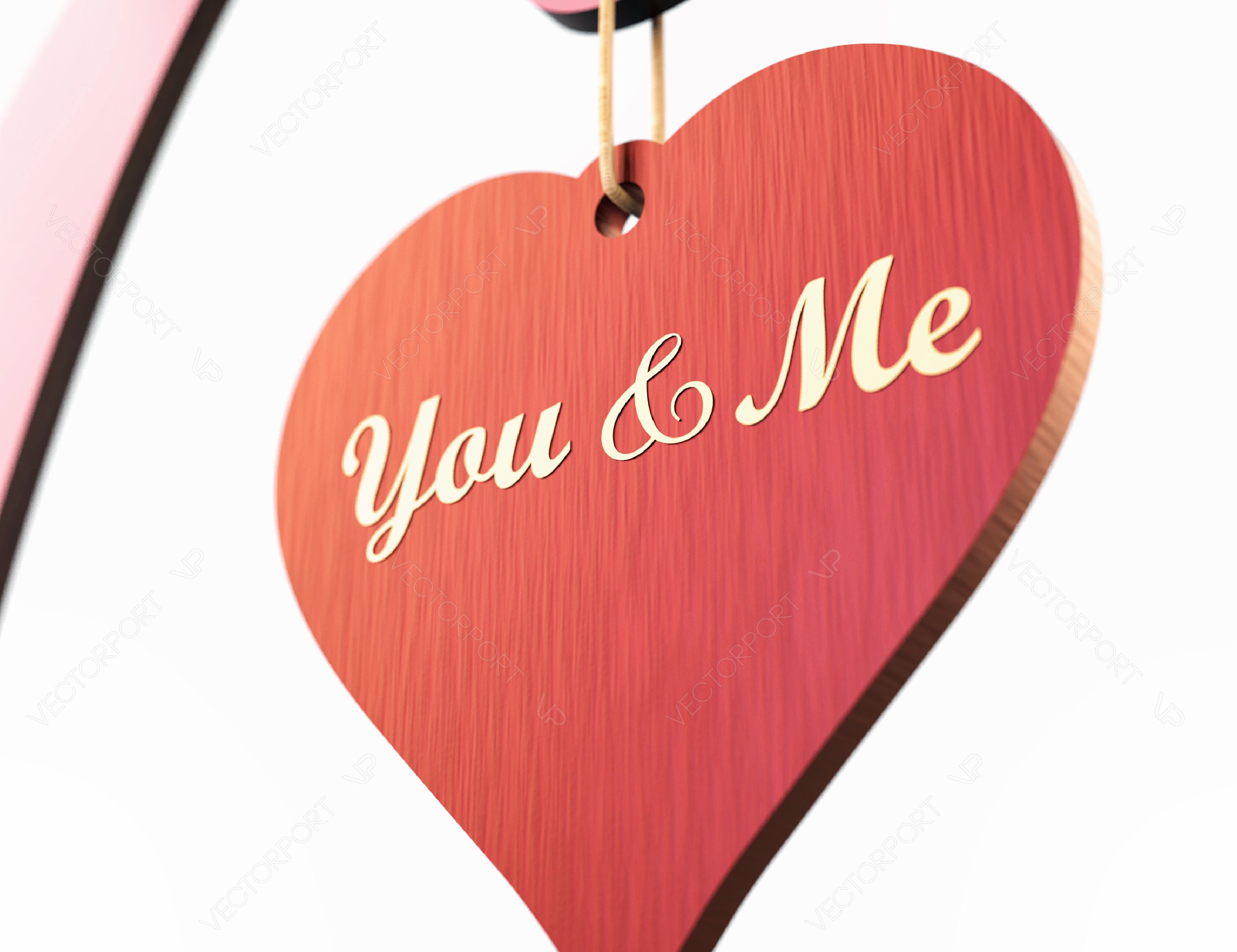 Love Text with Heart You and Me Wooden Plywood Vector Plan Diy | Etsy