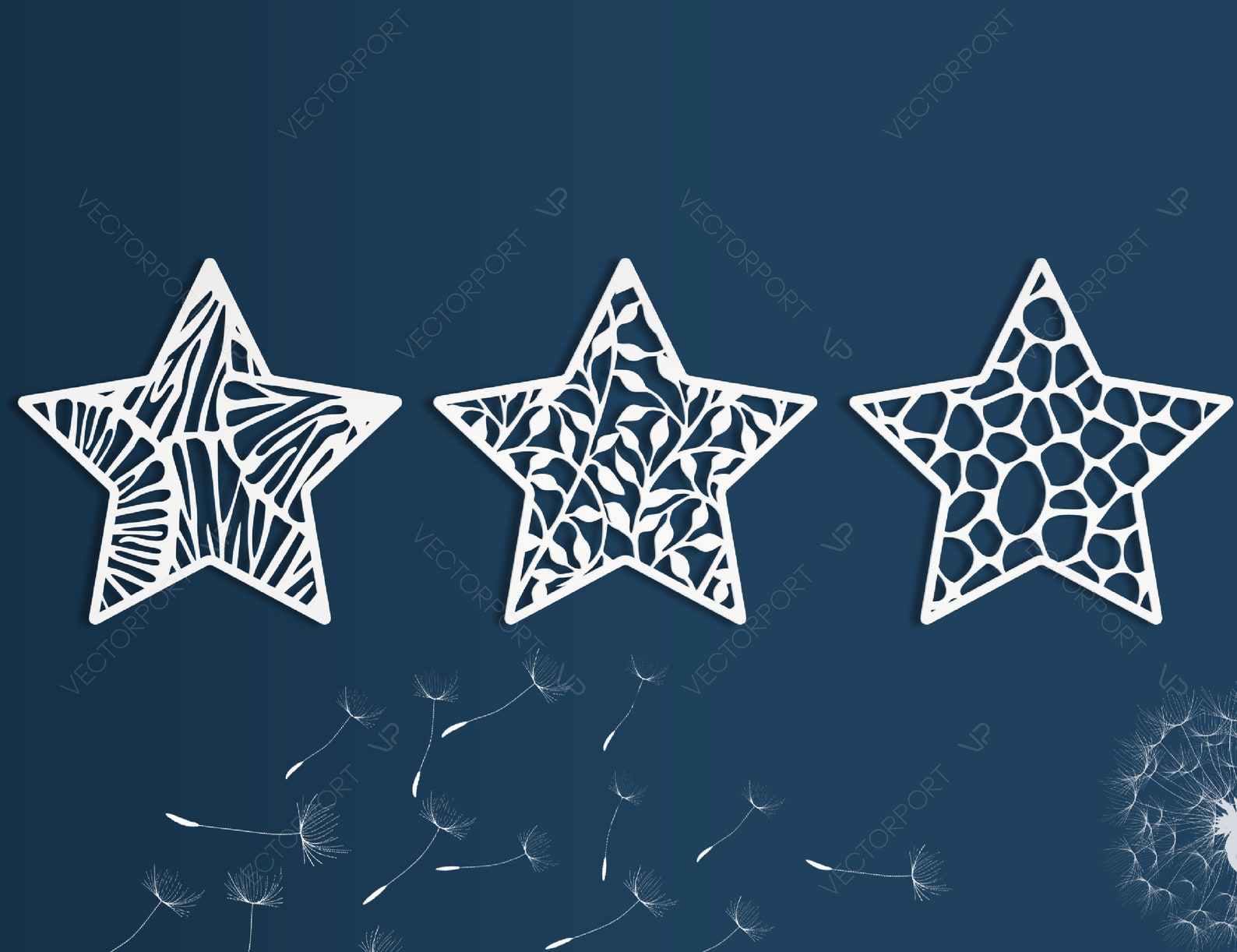 Star Shape Mandala Wall Décor Digital Download SVG DXF AI - Etsy