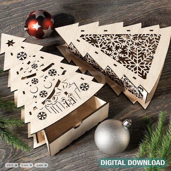 Christmas Tree Box - Etsy