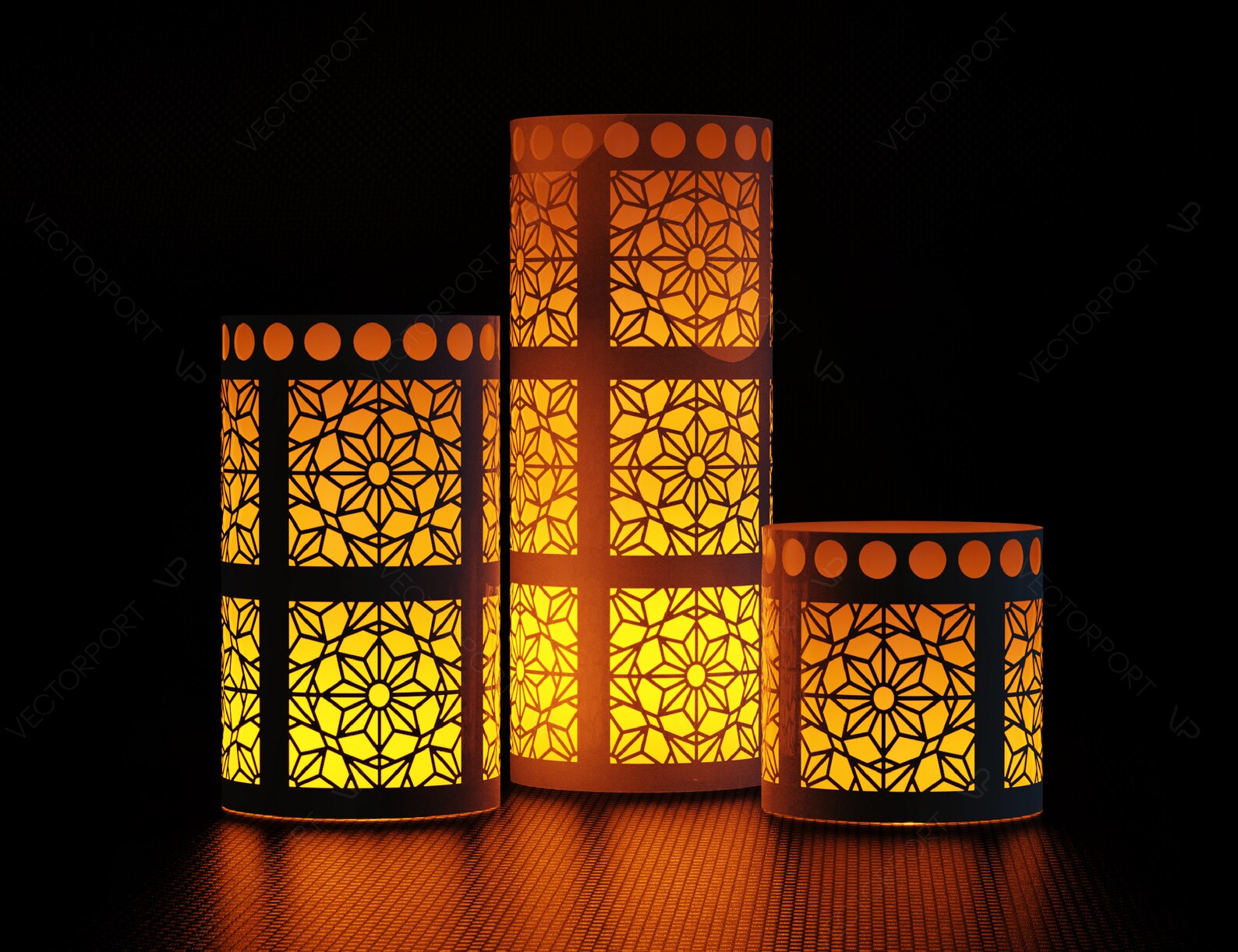 Papercut Lanterns Candle Holder Svg Laser Cut Lamp Tea Light - Etsy