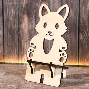 Phone Stand Cute Bear Cat & Dog Laser Cut Mobile Stand Cell - Etsy