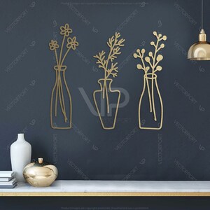 Plant Wall Decor Metal Flower Pot Laser Cut Digital Download | SVG, DXF ...