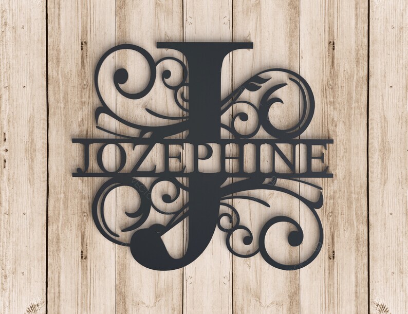 Split Regal Monogram Alphabet Letters Laser Cut Files Digital - Etsy