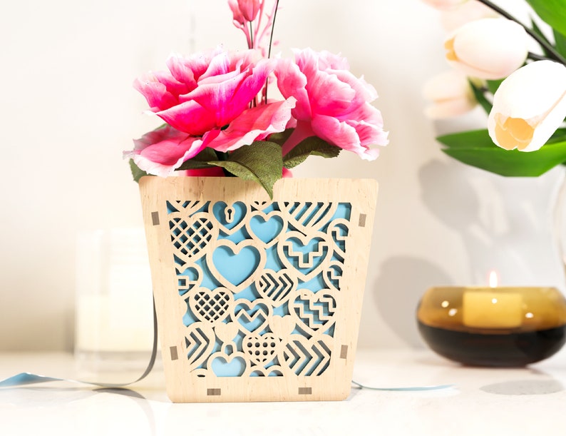 Heart Box Laser Cut Gift Box Envelope Home Décor Decorative - Etsy