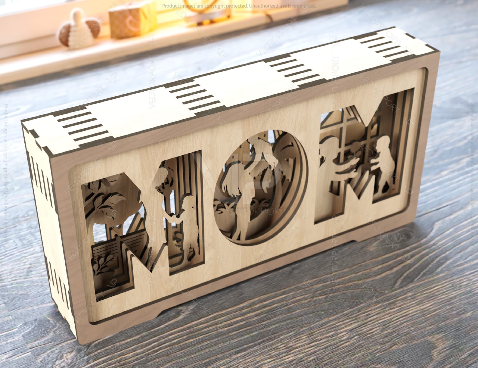 Mom and Son Multilayer Standing Shape Happy Mother’s Day Gift for Mom ...