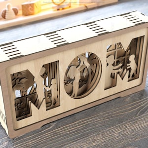 Mom and Son Multilayer Standing Shape Happy Mother’s Day Gift for Mom ...
