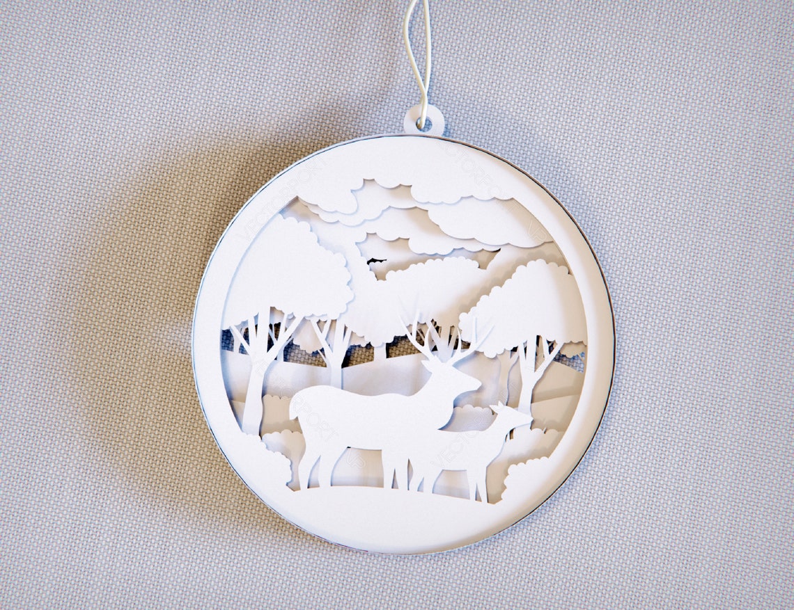 Christmas Balls Tree Decorations Craft Hanging Bauble Paper - Etsy