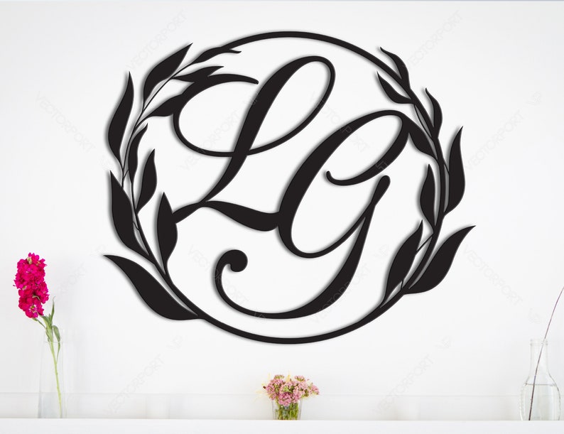 All Two Letter Combination Monogram Alphabet Letters SVG - Etsy